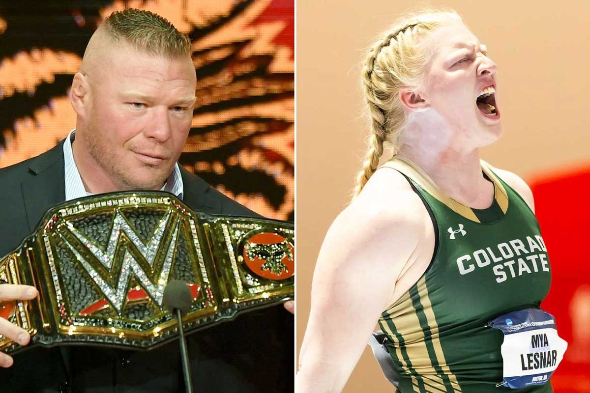 Brock Lesnar's Daughter Mya Lesnar: NCAA Champion, Shot Put Record ...